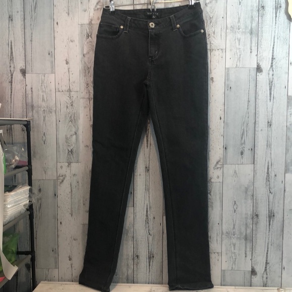 Baccini | Jeans | Baccini Black Denim Embellished Pockets Jeans 4 ...